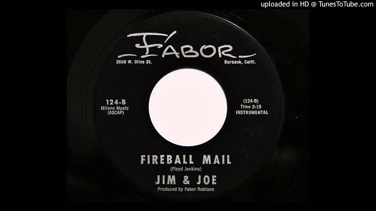 Jim & Joe - Fireball Mail (Fabor 124) [1963 guitar instrumental] - YouTube
