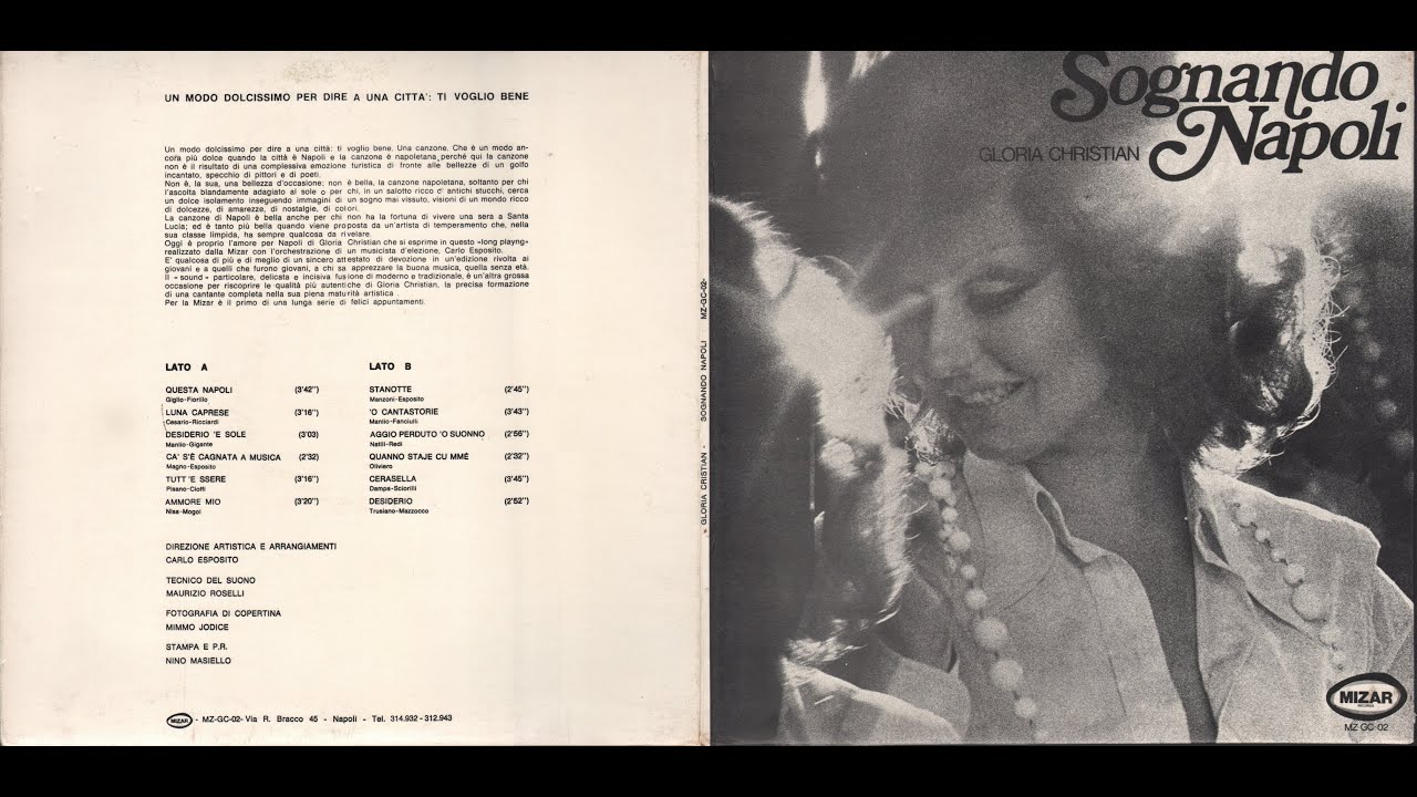 - CHRISTIAN GLORIA - SOGNANDO NAPOLI – ( - Mizar Records MZ-GC-02 ...