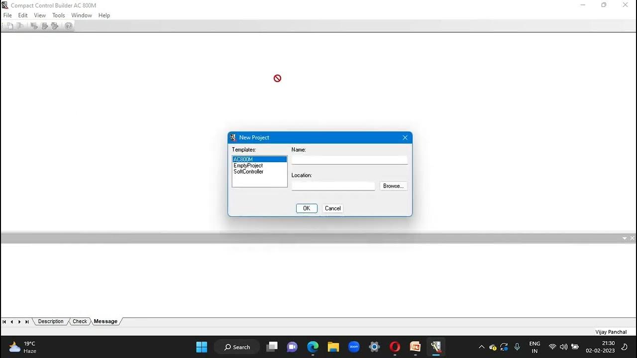 How to create a new project in Compact Control Builder software ABB ...