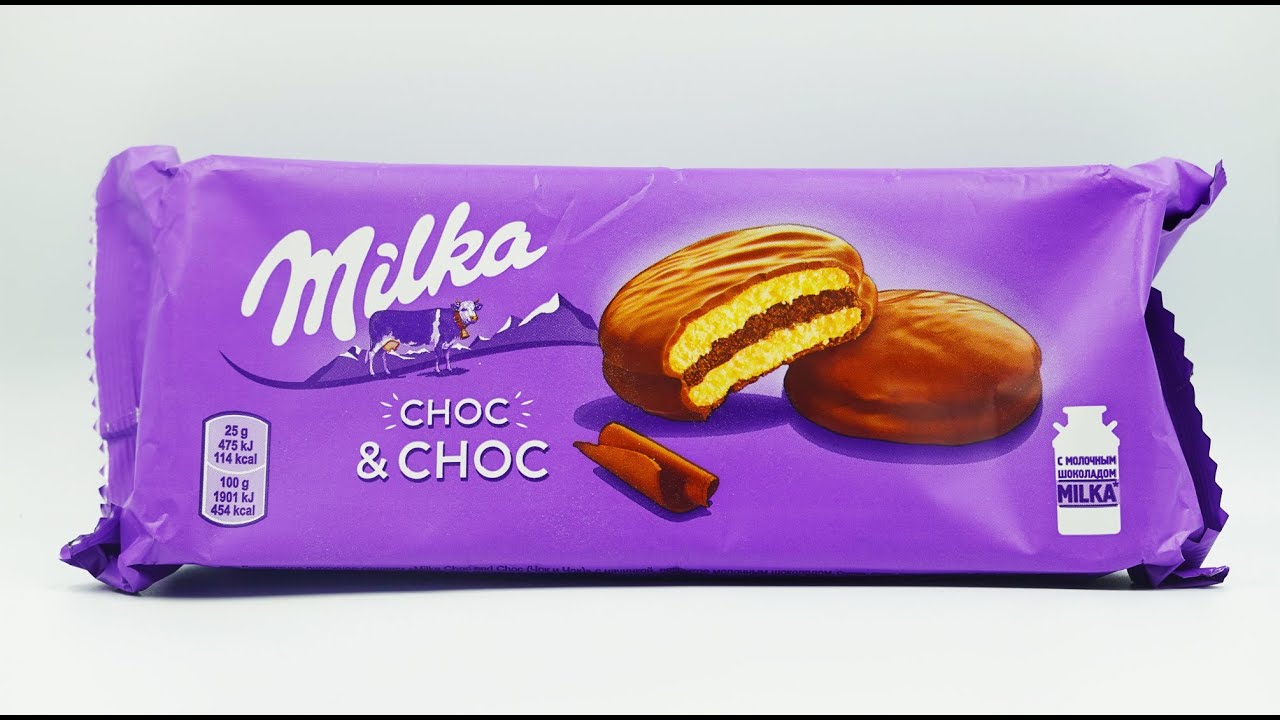 ASMR Unboxing Milka Choc & Choc Sponge Cake-Sandwich With Filling ...