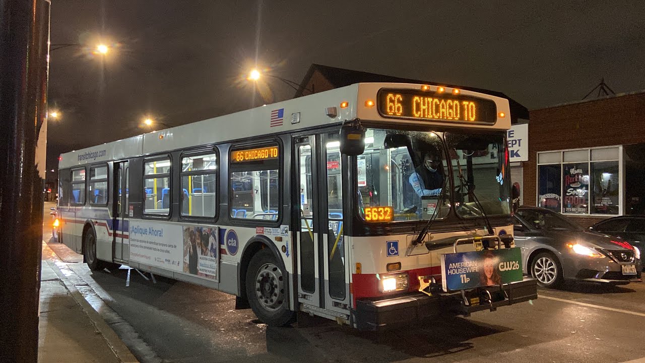 ⁴ᴷ CTA Bus: On Board 2008 New Flyer D40LF #1995 - 66 Chicago To Austin ...