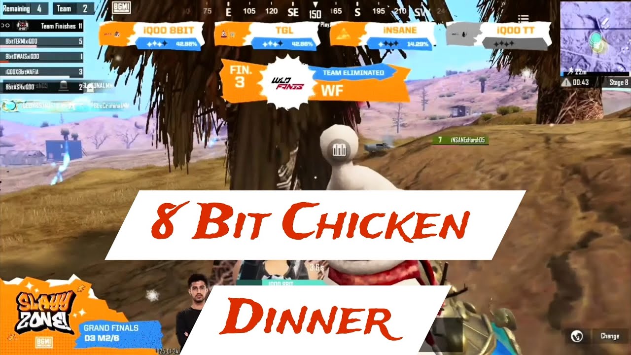 Team 8Bit intense Chicken Dinner 🍽️ | 1m salyzone highlights ...