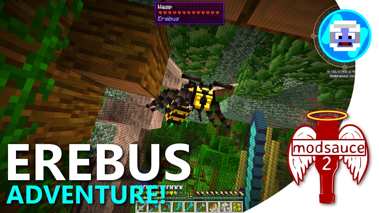 Minecraft Modsauce 2 - Erebus Adventure & AE2 Tree Farm! (Episode 13 ...