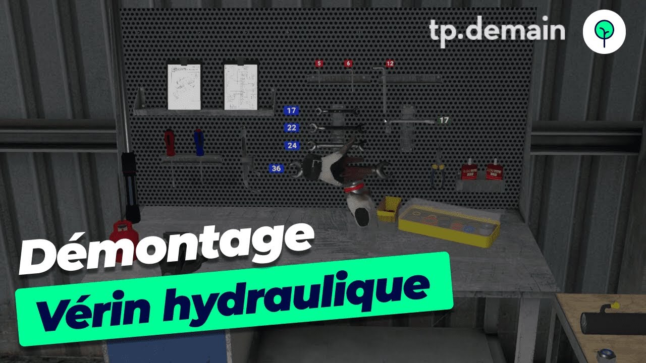 Démontage d'un vérin hydraulique - YouTube