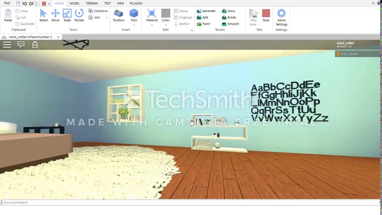 ROBLOX Studio | Speed Build : Minimalist Bedroom - YouTube