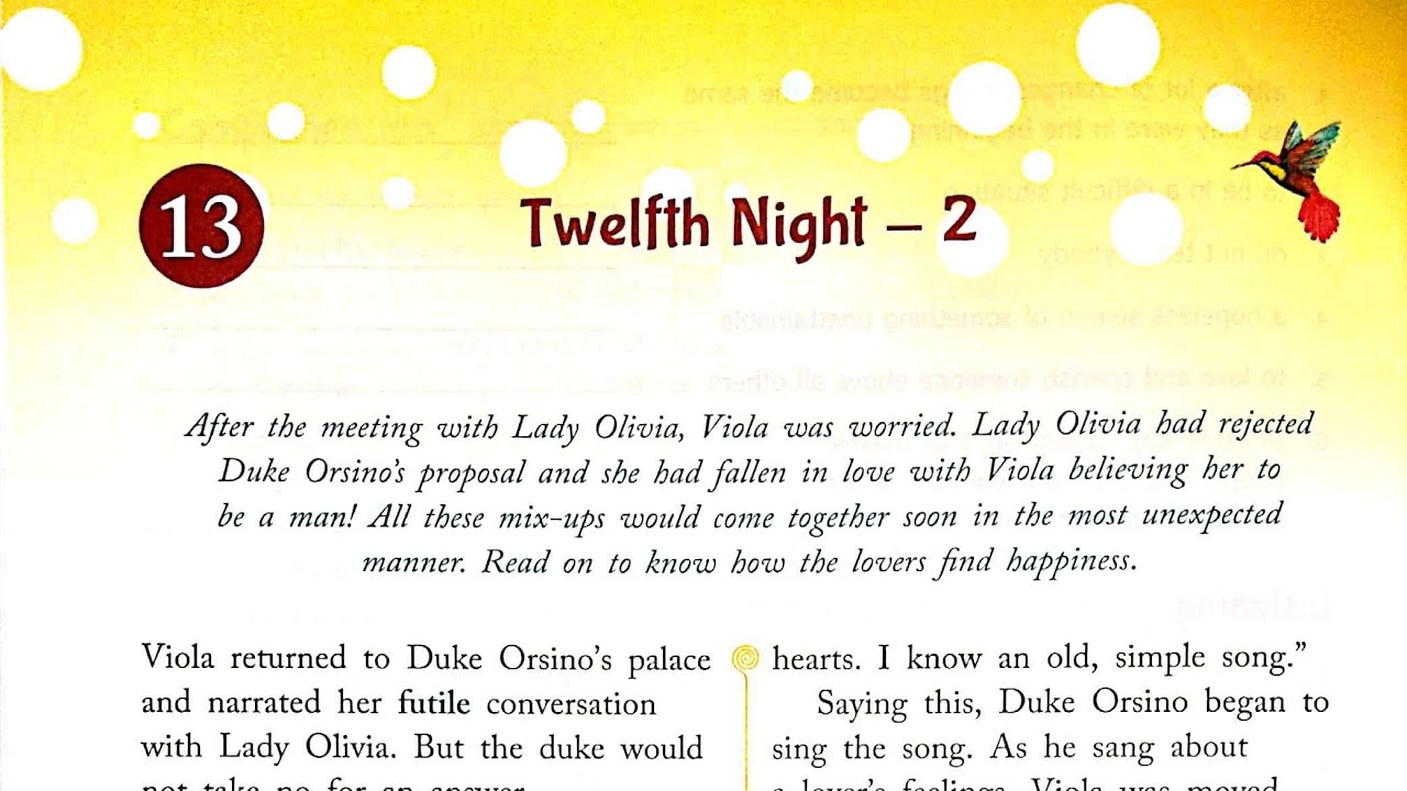 Twelfth Night 2 Story In Hindi | By William Shakespeare | Focus English Class 7 |Chapter 13 ...