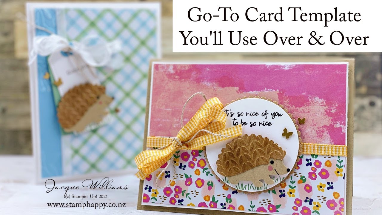 Go-To Card Template to showcase your Designer Series Papers! Featuring ...