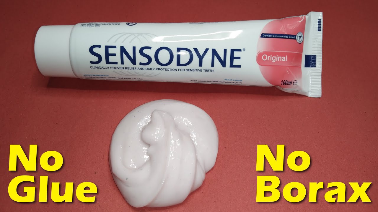2 INGREDIENT TOOTHPASTE SLIME! How to make Slime with Sensodyne ...
