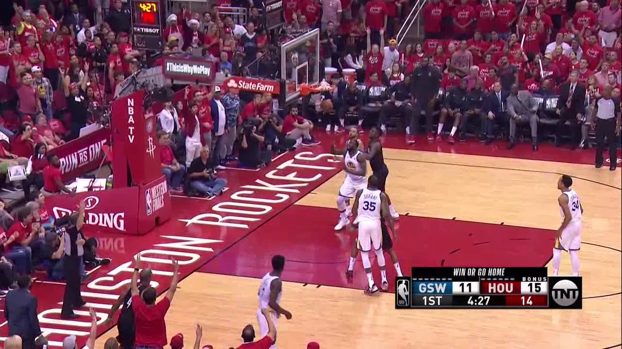 NBA, playoff 2018, Rockets vs. Warriors, Round 3, Game 7, Move 7, P.J ...