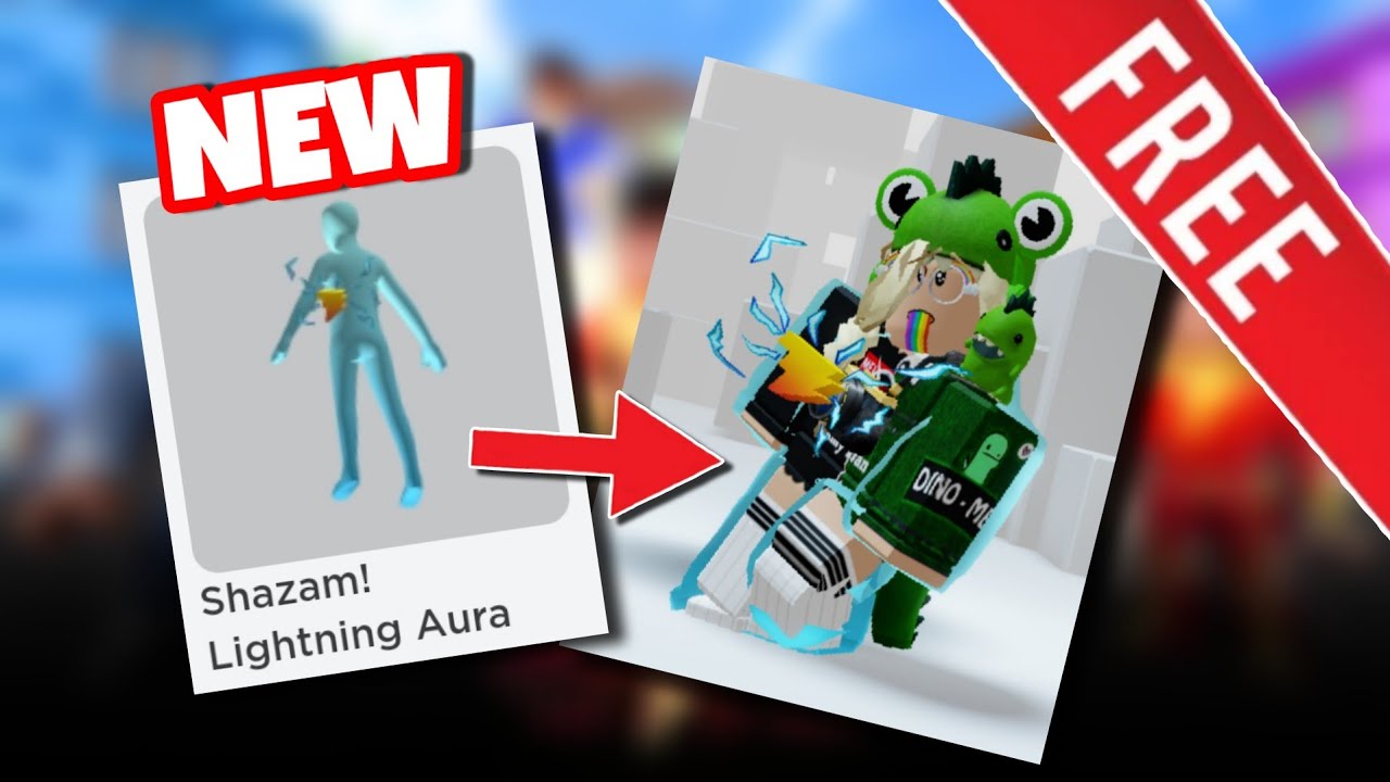 Hướng Dẫn Cách Lấy "Shazam! Lightning Aura" MIỄN PHÍ | ROBLOX - YouTube