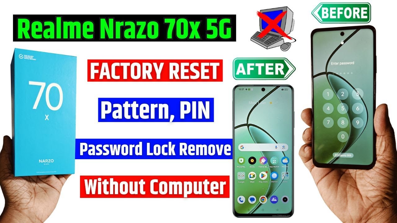 Realme Nazro 70x 5g Hard Reset & Remove Pin, Password Lock | Realme ...