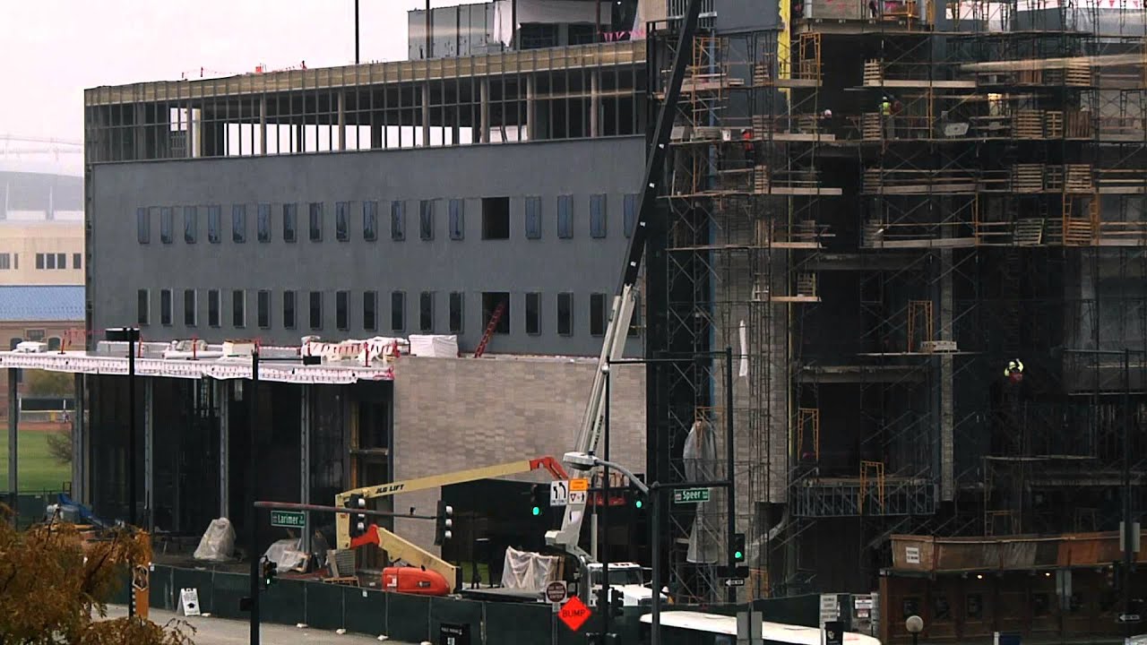 New CU Denver Building - Construction Timelapse 10-28 - YouTube