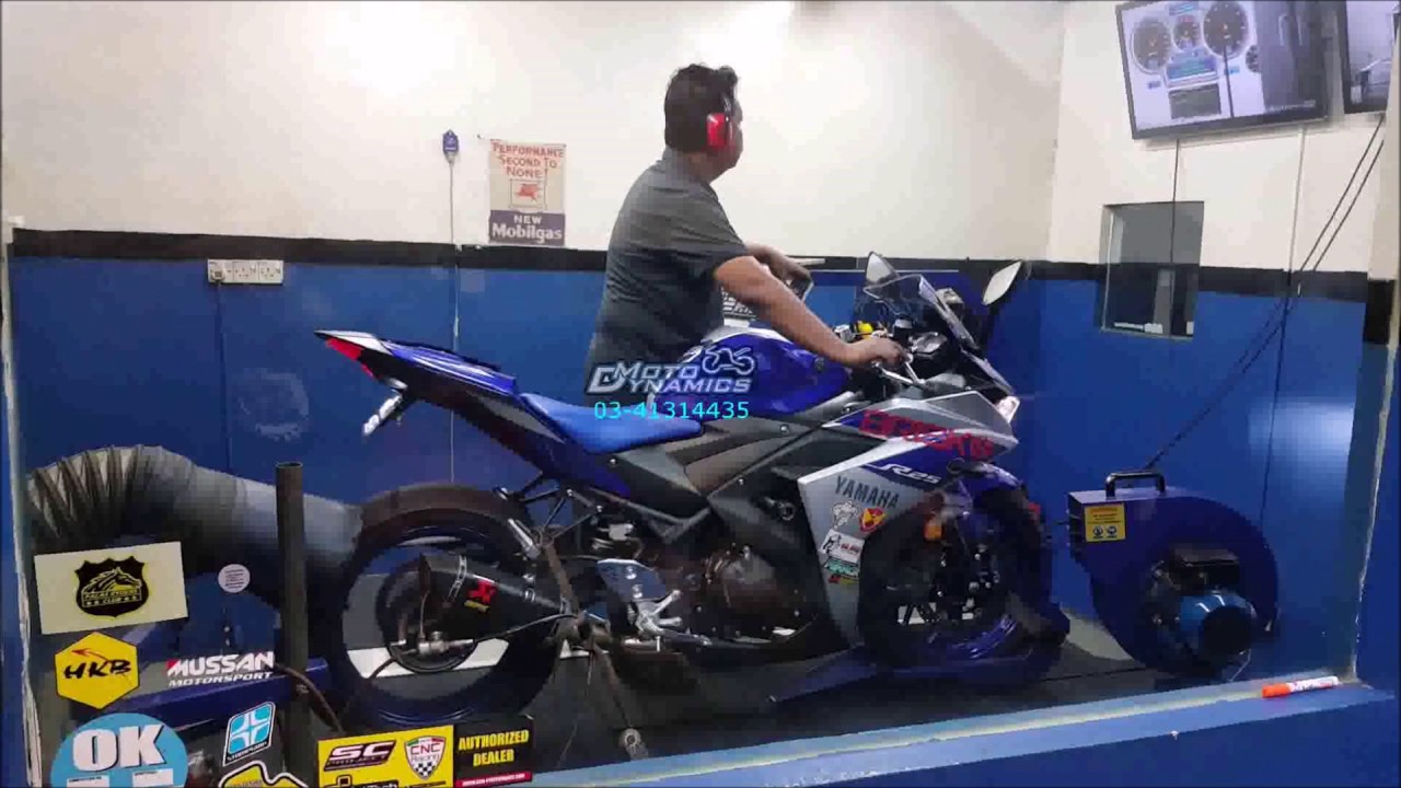 Yamaha YZF R25 ApiTech ECU & Akrapovic Bomb Dyno Tuning - Motodynamics ...