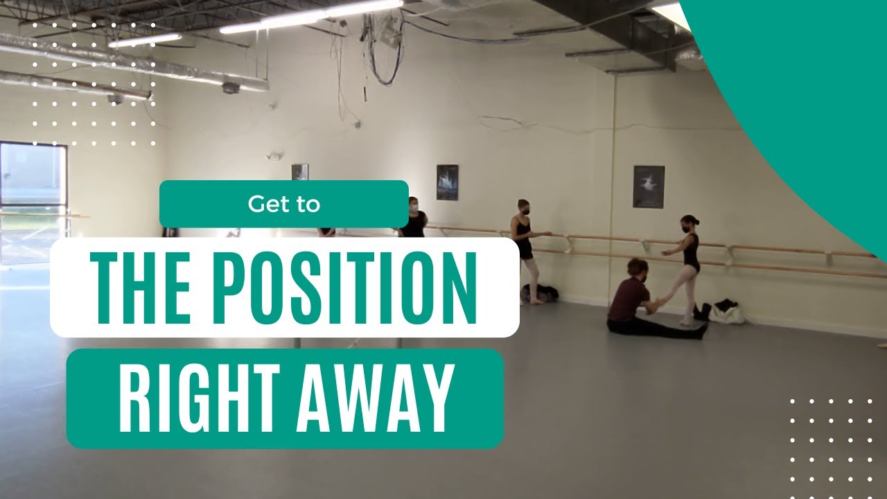 Get to the Position Right Away | BALLET QUICK TIPS - from Pete's Class ...