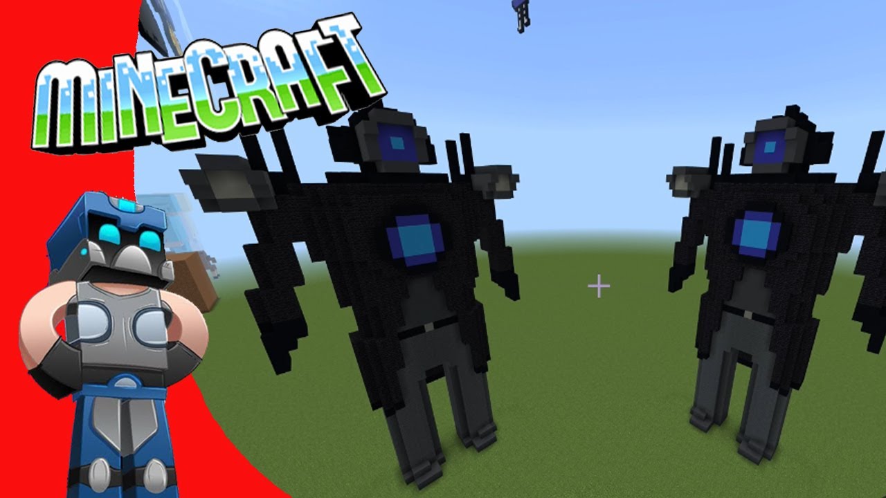 Minecraft Tutorial Titan Cameraman - Como hacer Cameraman Titan Pixel ...