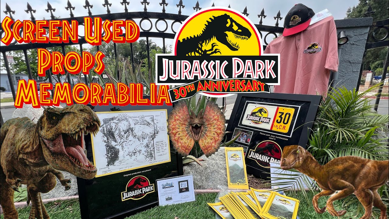 Jurassic Park 30th Anniversary Screen Used Props and Memorabilia - YouTube