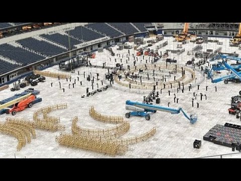 New Photos and Video Of Wrestlemania 39 Stage Revealed - YouTube