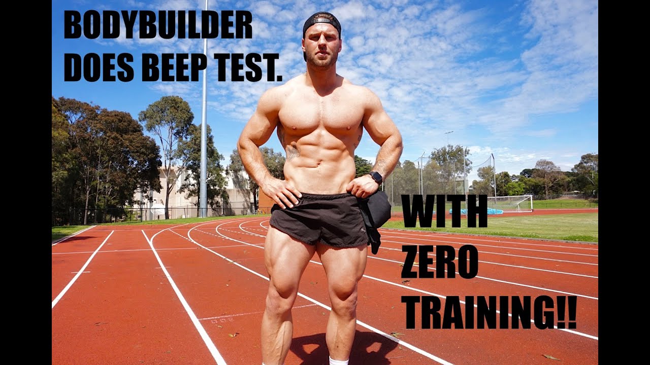 Bodybuilder does beep test with zero training! - YouTube