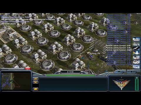 USA Laser in Command & Conquer Generals Zero Hour - Challenging 1 vs 7 ...