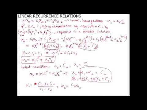 Solving Homogeneous Linear Recurrence Relations - The Fibonacci ...