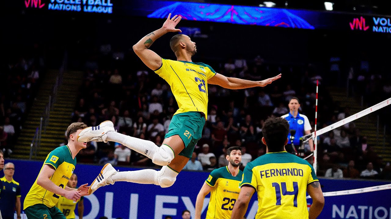 Top 50 Crazy Volleyball Pipe Attacks in VNL 2023 - YouTube