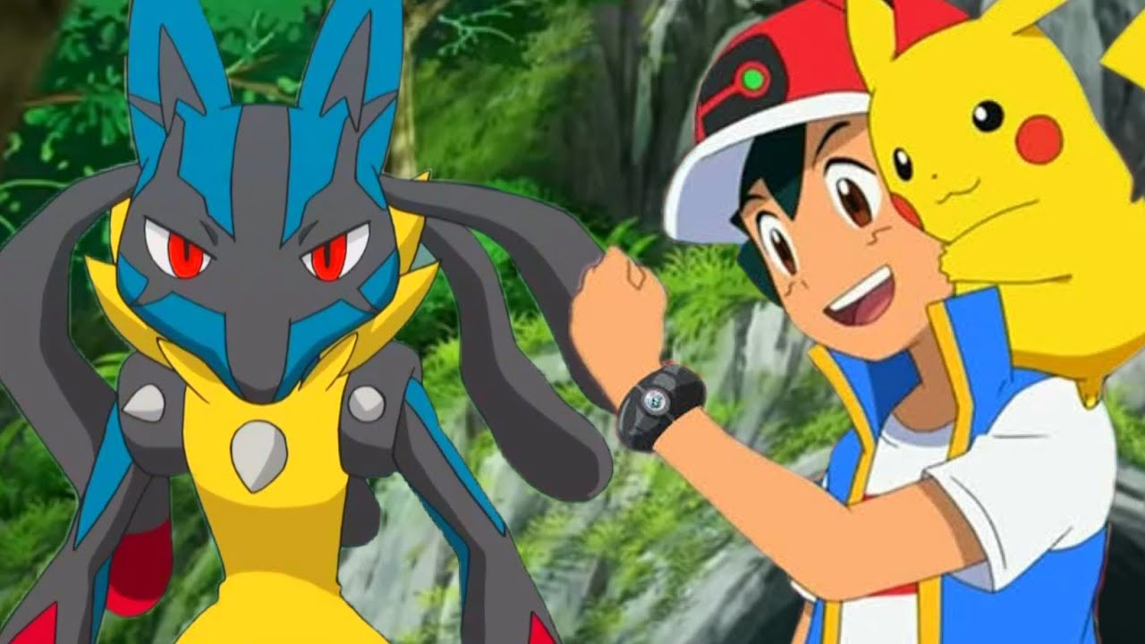 ASH MEGA LUCARIO 😍 | Ash Finally Got Mega Evolution | Ash Aura ...
