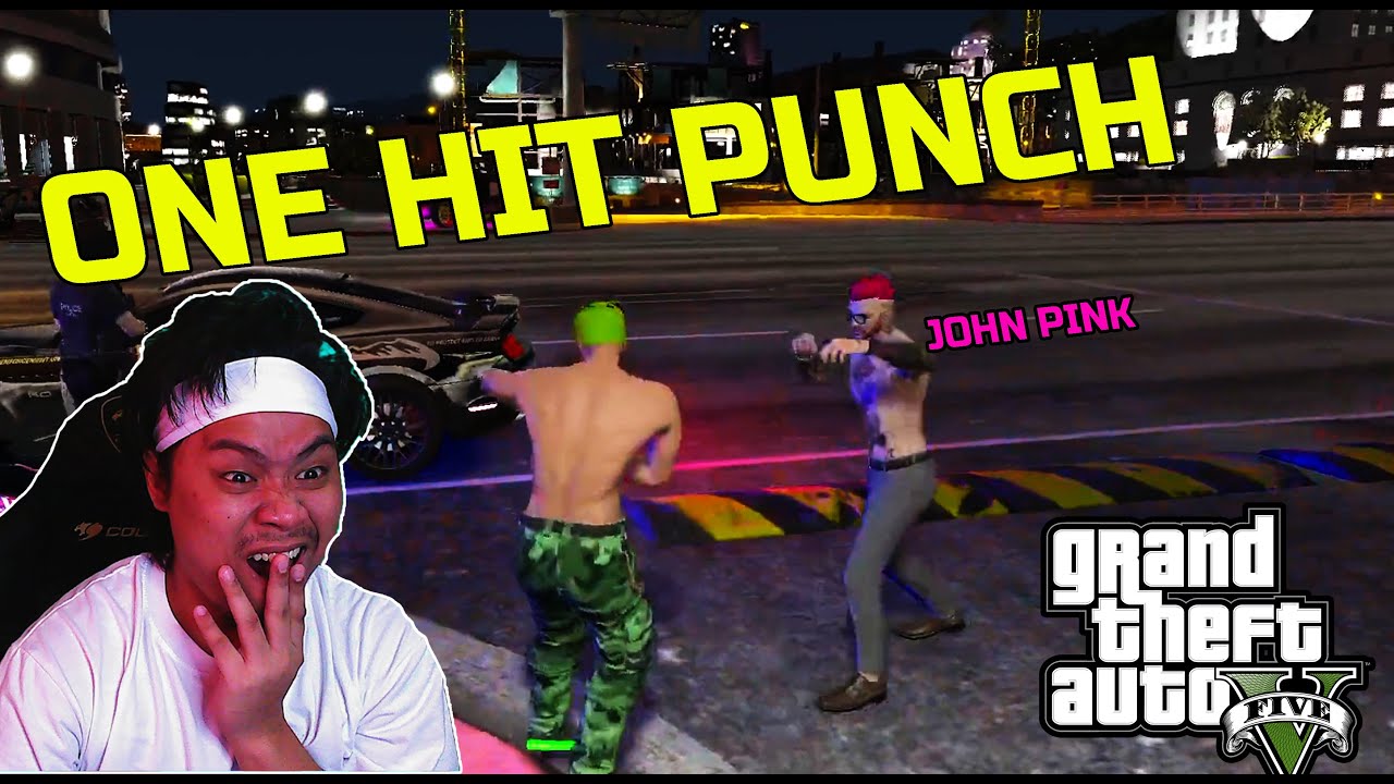 Pulis One Hit Punch in GTA "Naka Tsamba ako kay JOHN PINK" - YouTube