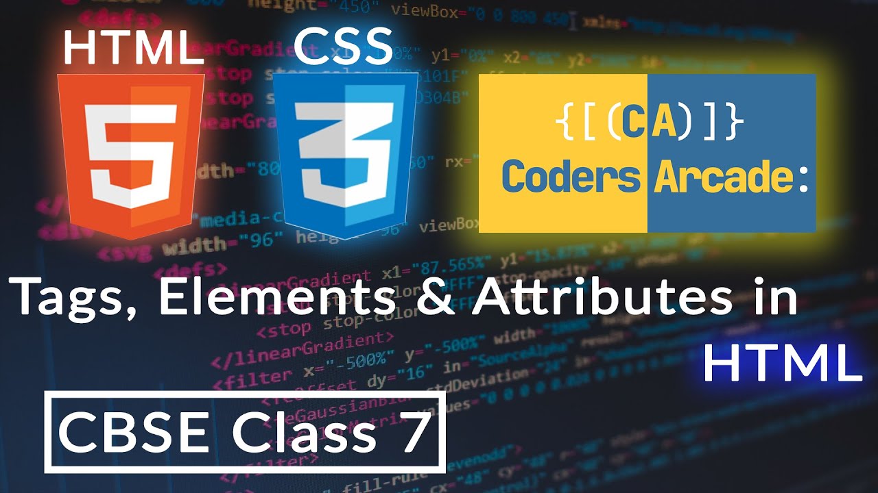 4. Tags, Elements and Attributes in HTML. - YouTube