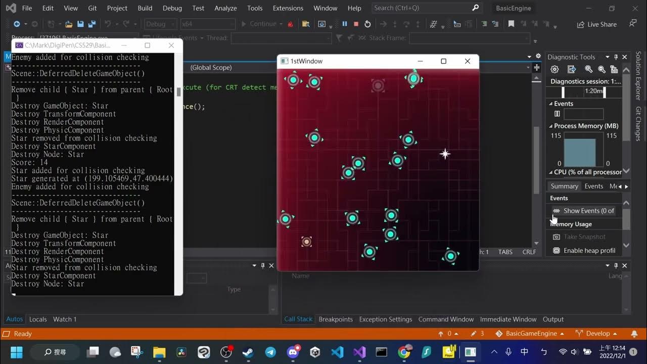2d Game Engine Demogame C Opengl Youtube