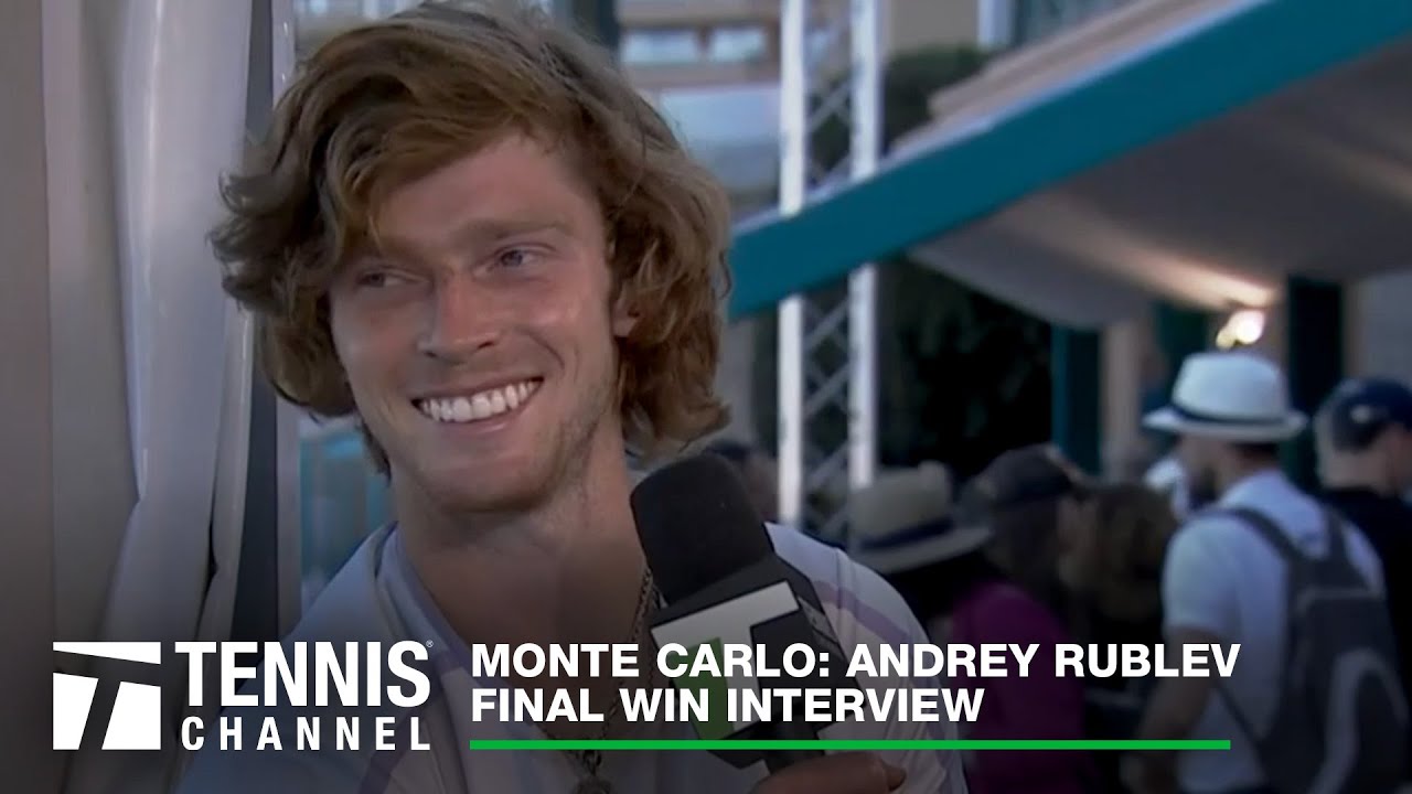 Andrey Rublev Absolutely Thrilled to Win First Masters 1000 Title | 2023 Monte Carlo Final Win ...