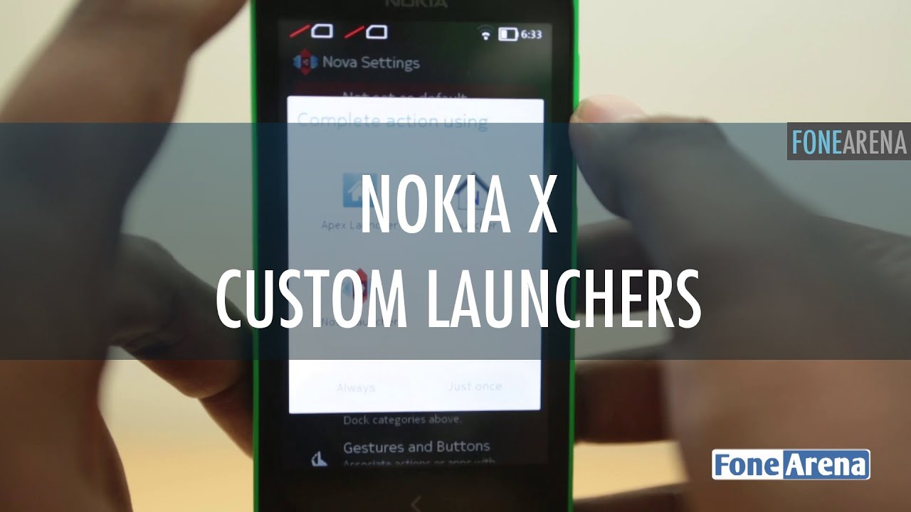 Nokia X Custom Launchers - Nova and Apex - YouTube