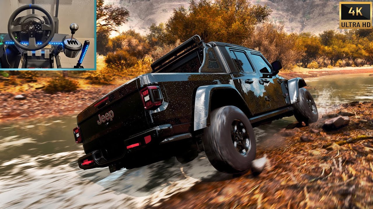 Jeep Gladiator Rubicon Off Roading! Forza Horizon 5 - Thrustmaster T300 ...