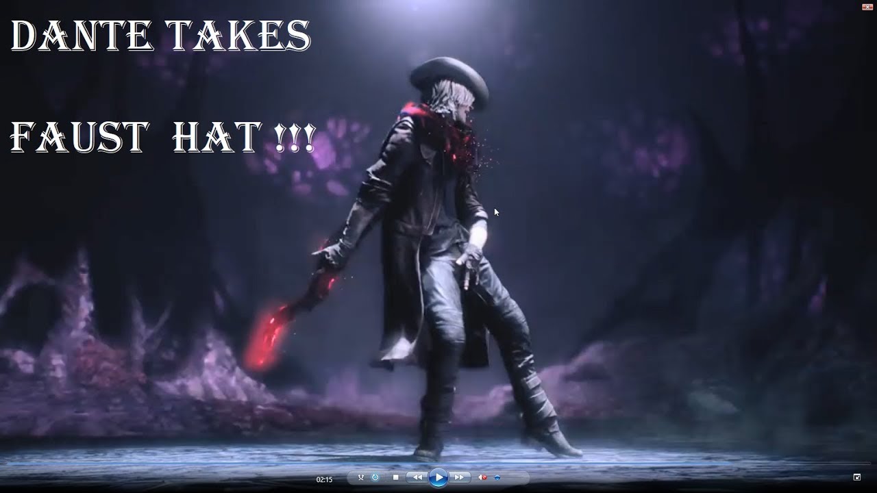 Devil May Cry 5 Dante Takes (THE FAUST HAT) - YouTube