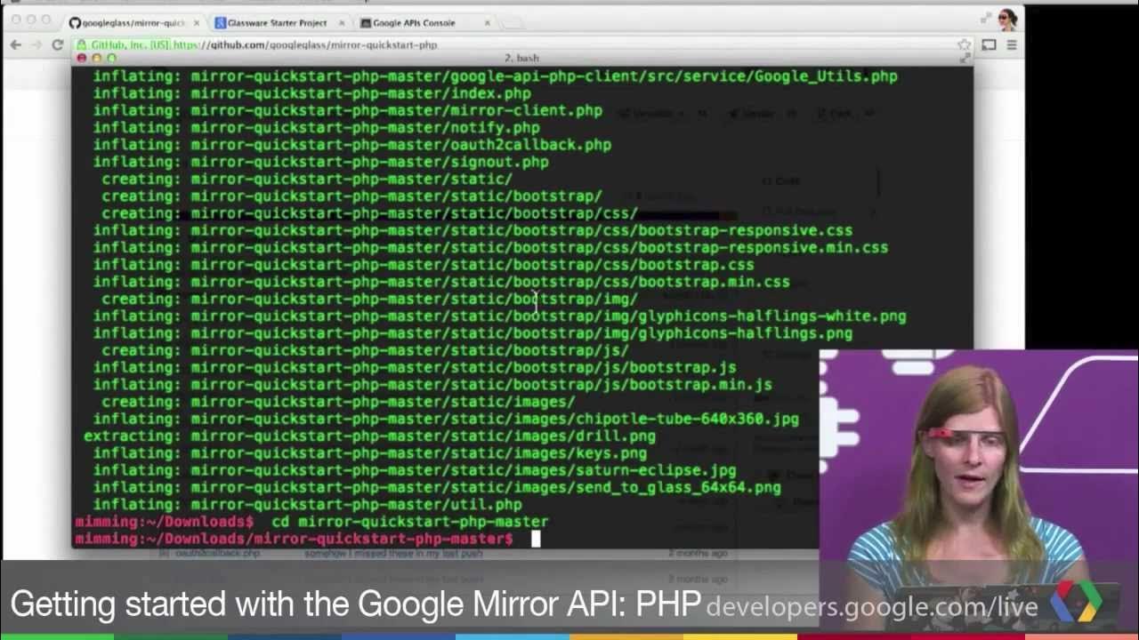 Getting started with the Google Mirror API: PHP - YouTube