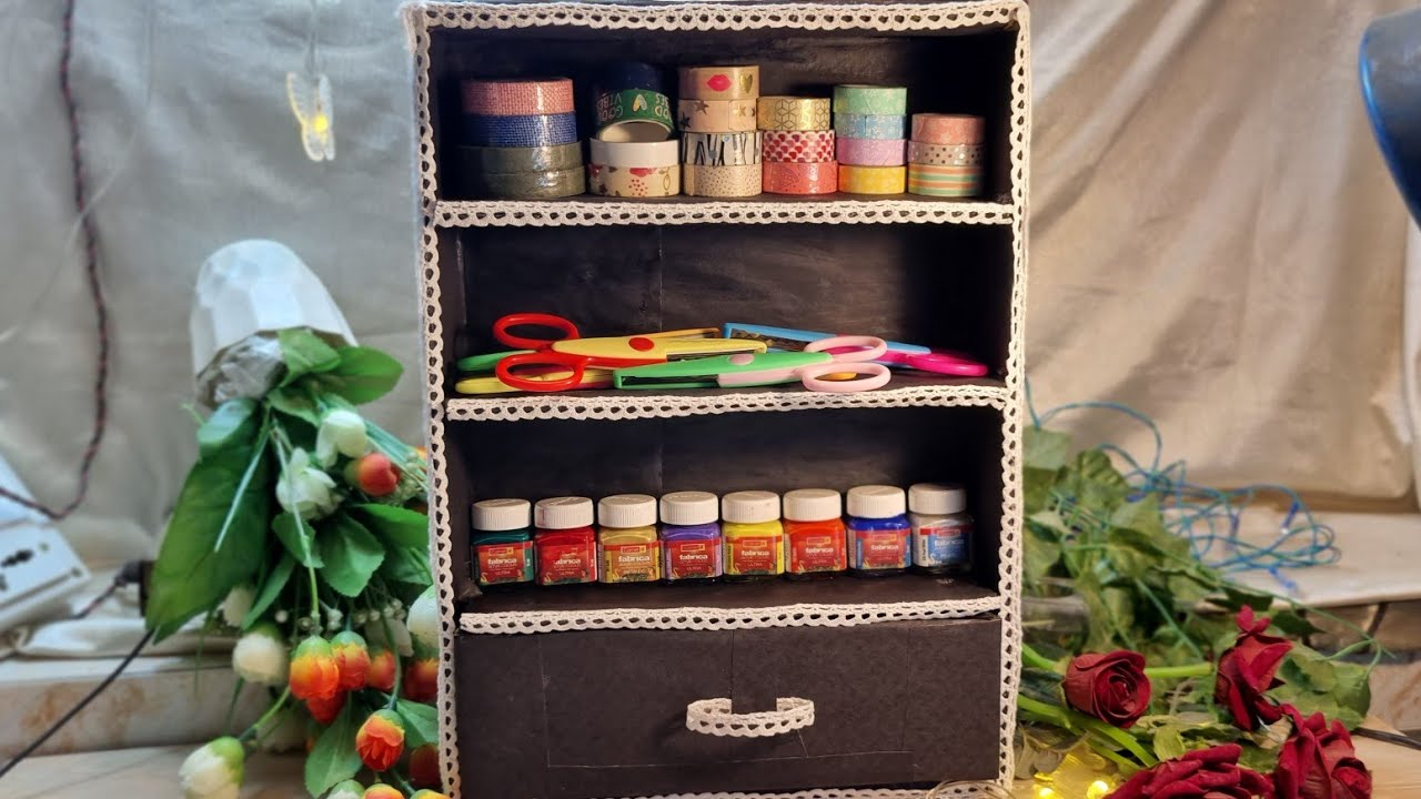 DIY Making organizer with waste box |Recycle of waste 📦#diy #viral # ...