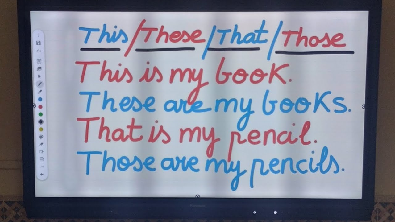 This, these, that and those📝 ️📔🏫🖌️🎨🎒 - YouTube