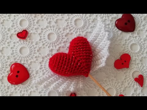 #amigurumi Kanatlı Kalp Yapımı #amigurumikalp #örgükalp #tığişikalp