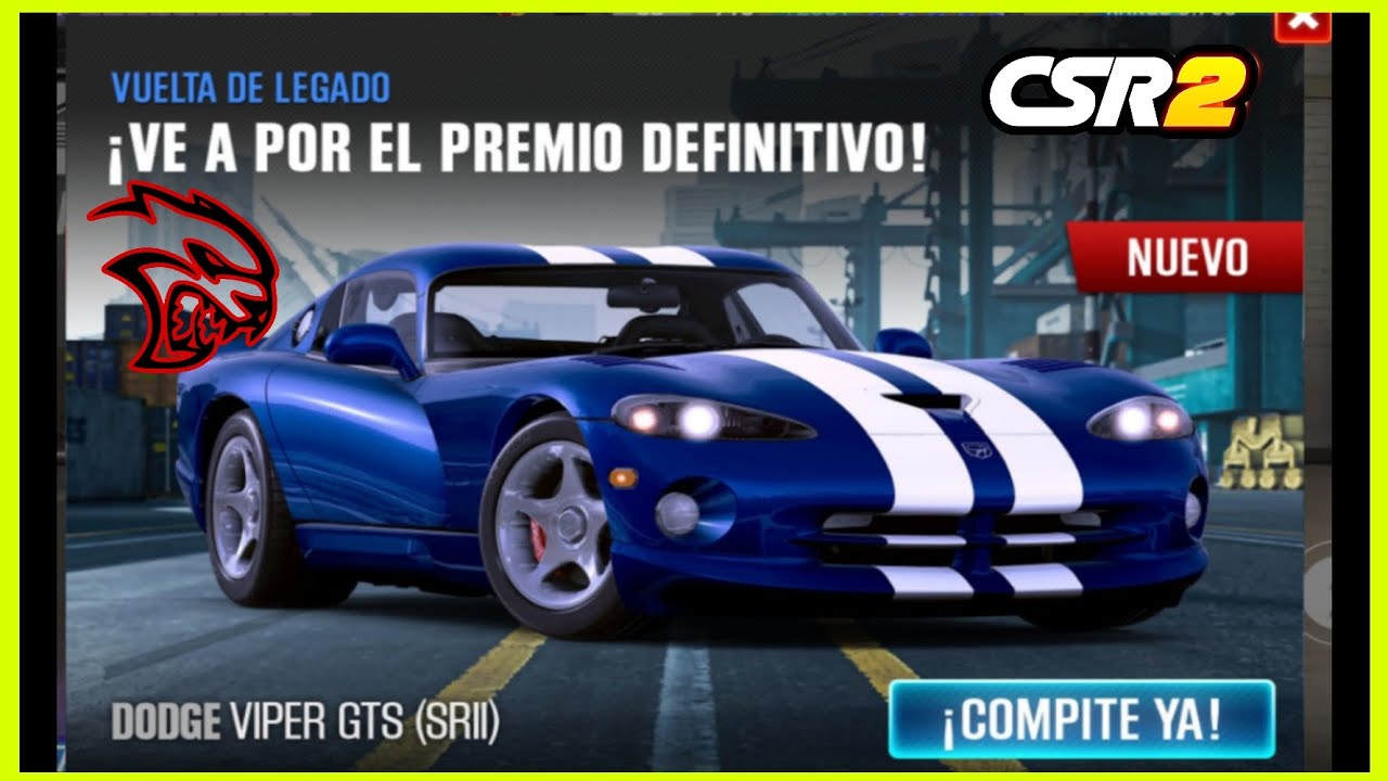 CSR2® 90'S REWIND: LEGACY LAP EVENT+ NEW PRIZE CAR DODGE VIPER GTS SRII ...