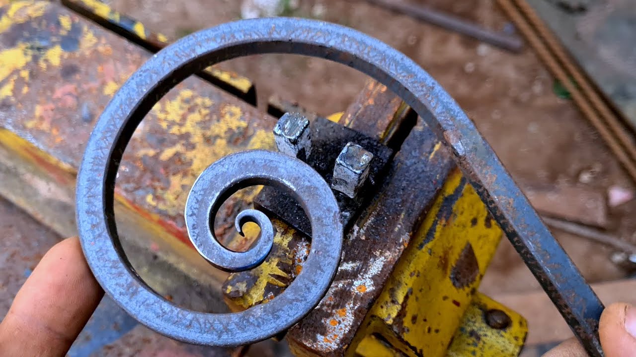 A simple idea, learn how to make an iron metal decoration @Metal ...