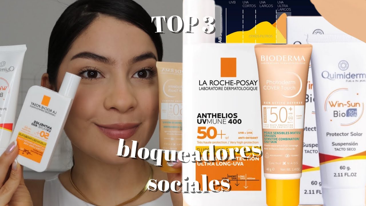TOP 3 de bloqueadores solares ☀️ | @camilaaldanar - YouTube