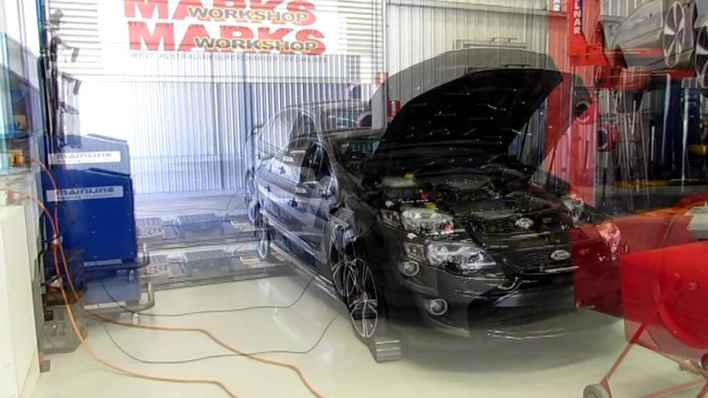 Ford 335 GTP with exhaust on dyno - YouTube