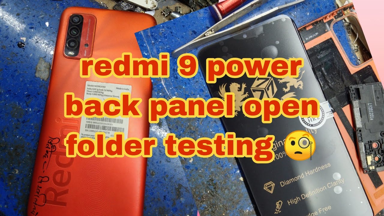 redmi 9 power back panel open display testing 💯 - YouTube