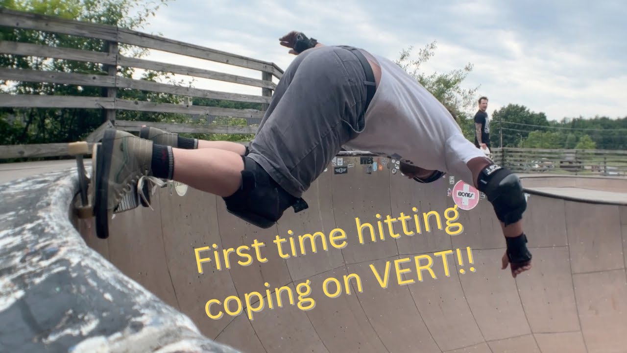 Old Man Skateboarding- First Vert Tricks! (Burlington, VT Skate Vlog ...