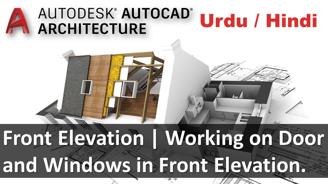 Front Elevation | Working on Door and Windows in Front Elevation ...