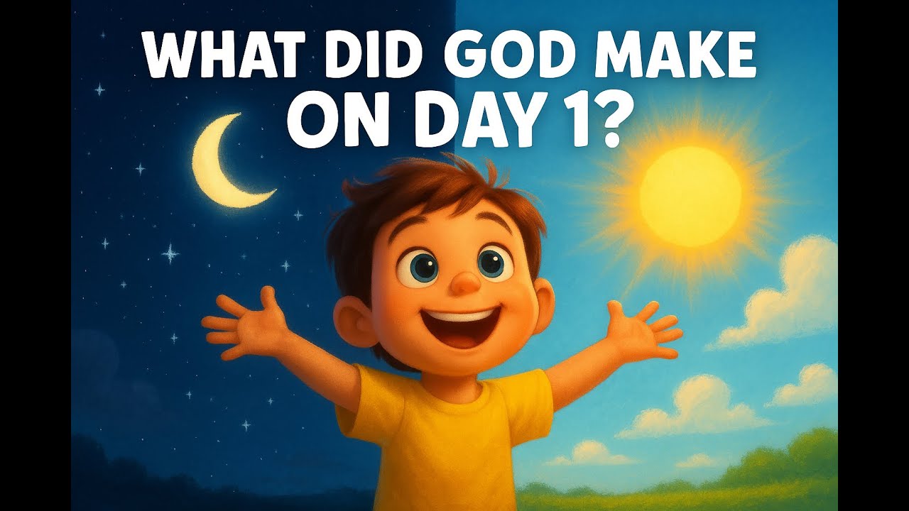 🌟 What Did God Make on Day 1? | Creation Story for Kids! 🌟 - YouTube