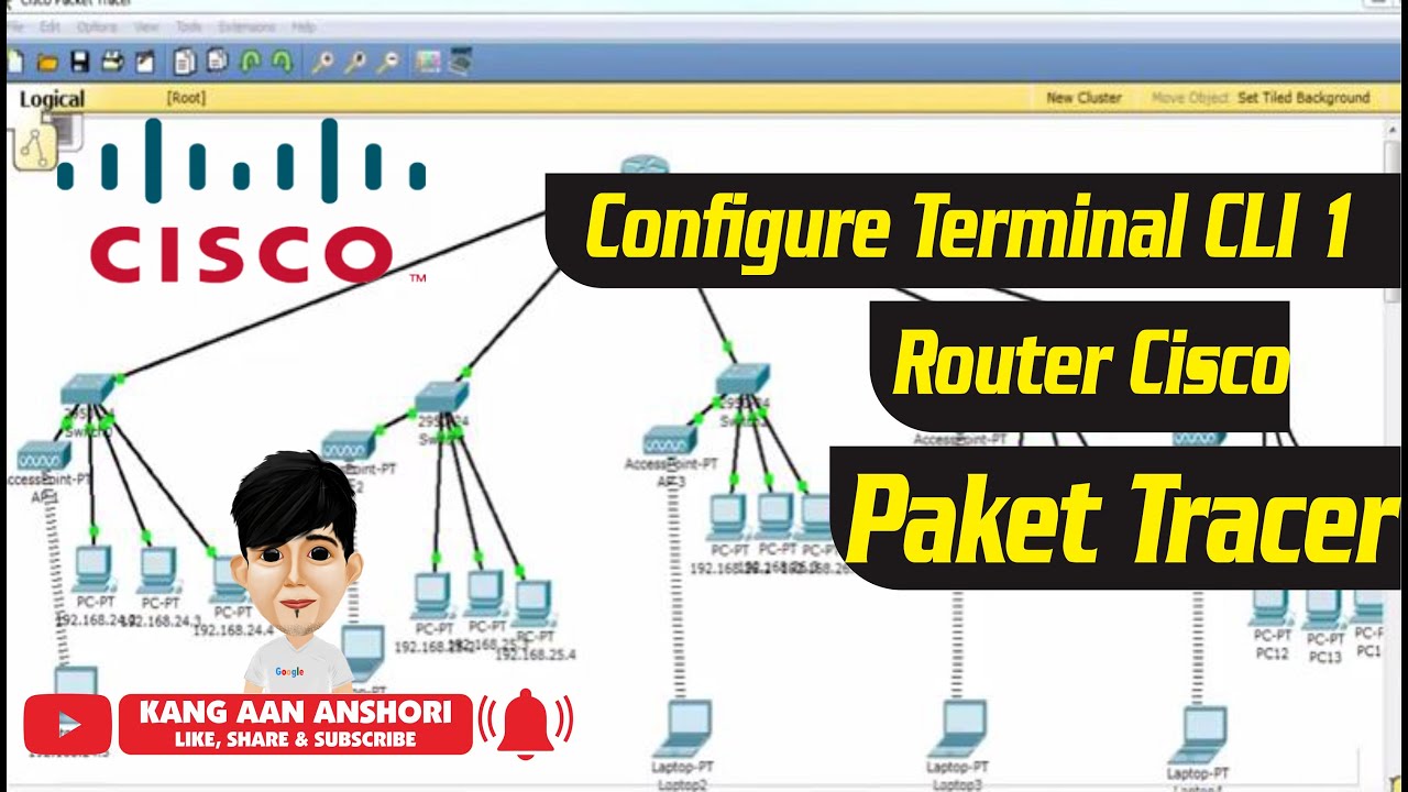 Configure Terminal CLI 1 Router Cisco Paket Tracer - YouTube