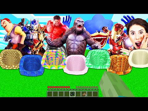 HANGİ GİZEMLİ DELİĞİ SEÇMELİYİM 😱 - Minecraft