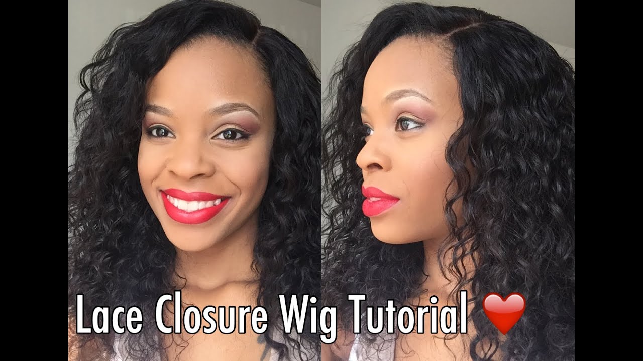 TUTORIAL | LACE CLOSURE WIG - YouTube