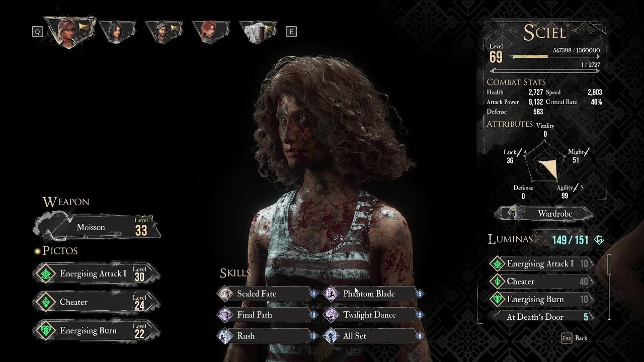 Expedition 33 Solo Sciel Build Setup for Bald Mime Superboss Sunless ...