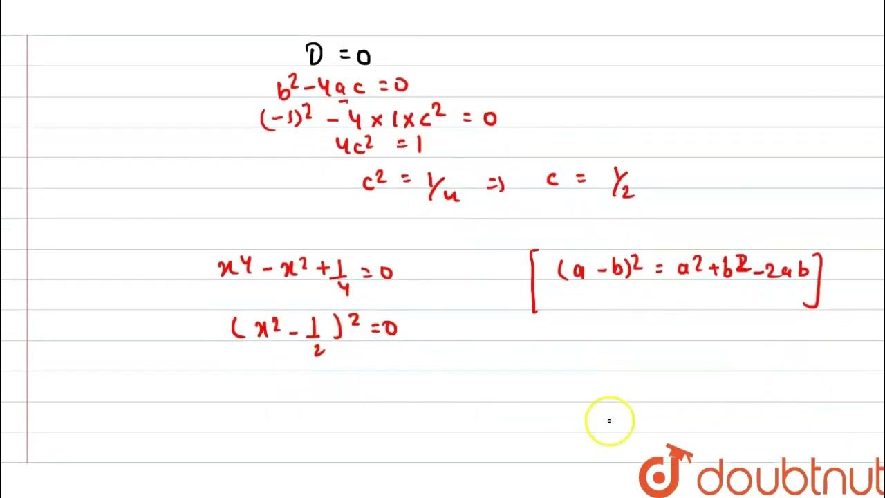 The curve xy = c(c gt 0) and the circle x^2 +y^2=1 touch at two points, then distance between th ...